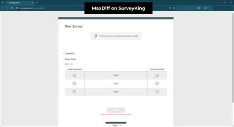 What Is Best Worst Scaling Example Method Free Tools Opinionx — Free Stack Ranking Surveys