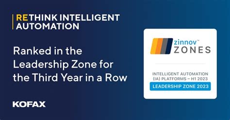 Kaleigh Woodhart On Linkedin Kofax Named A Leader In Zinnov Zone Ratings For Intelligent