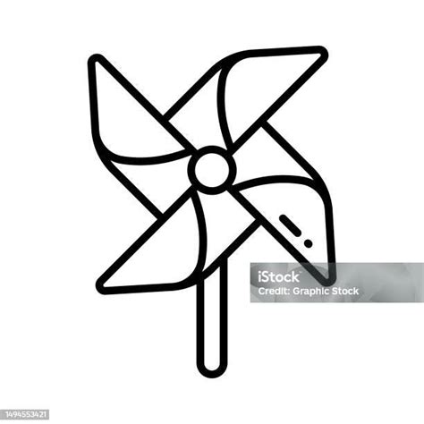 어린이 장난감 현대적인 스타일의 바람개비의 놀라운 아이콘 프리미엄 벡터 공예에 대한 스톡 벡터 아트 및 기타 이미지 공예 놀이 다중 색상 Istock