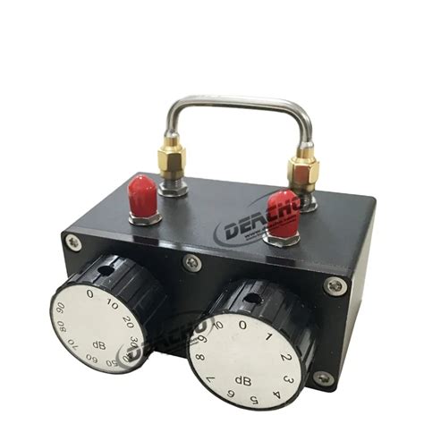 6GHz Adjustable Attenuator Variable Attenuator Manual Knob Parallel Type 90 DB 1db Step SMA