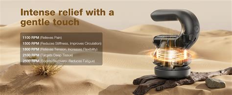 Hyako Mini Orbital Buffer Massager Handheld Deep Tissue Body Massager