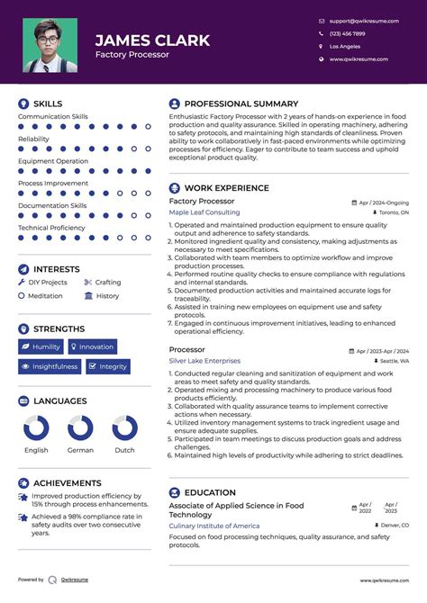10 Processor Resume Samples And Templates For 2025