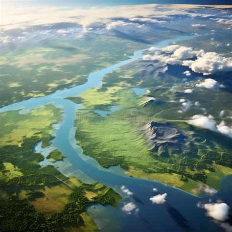 Earth Observation Ai Generatet Stock Illustration Illustration Of Surveying Science 307655564