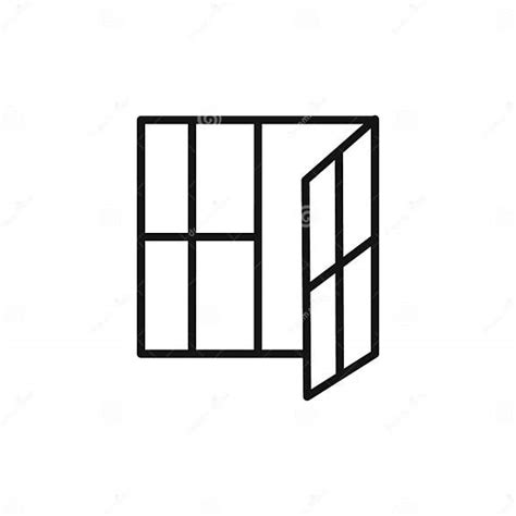 Open Windows Logo Sign Vector Outline Stock Illustration Illustration Of Square Sign 326039633
