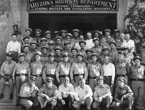 Members Of The Arizona Highway Patrol In Phoenix Arizona Memory Project