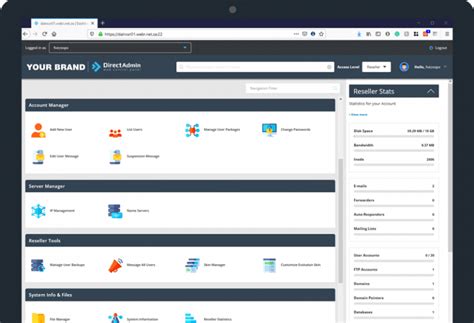 Directadmin Reseller Web Hosting South Africa Hosted