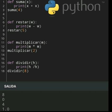 Ejemplo De Operaciones Aritmeticas En Python Carlos Rodriguez Colmenares