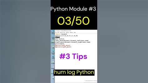 Bisect Module In Python By Codes War Day3 Youtube