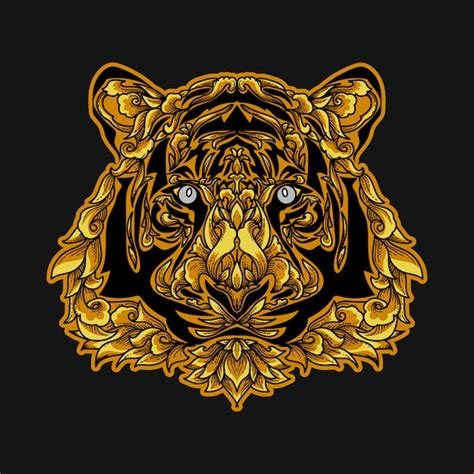 Golden Tiger Logo Png