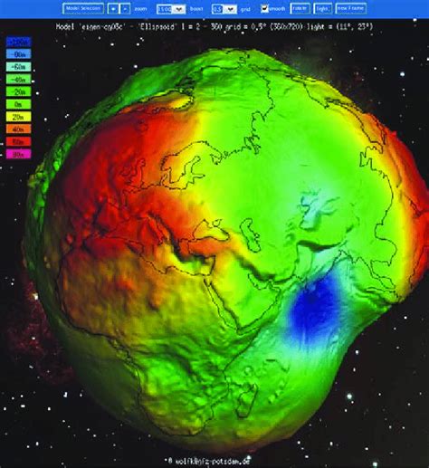 Visualisation Geoid Of A Global Gravity Field Model Download