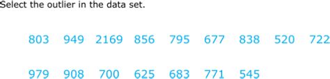 Ixl Identify An Outlier Grade 12 Maths Practice