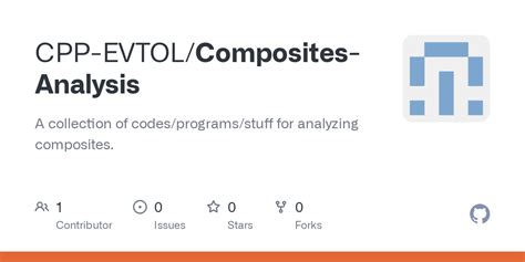 Github Cpp Evtolcomposites Analysis A Collection Of Codesprograms