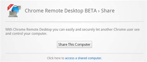 Chrome Remote Desktop