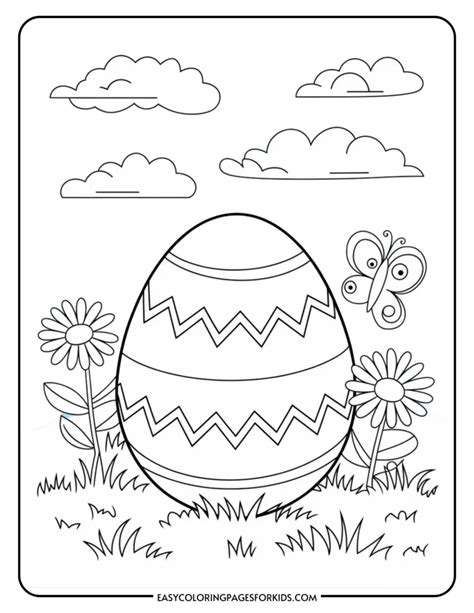 Easter Egg Coloring Page