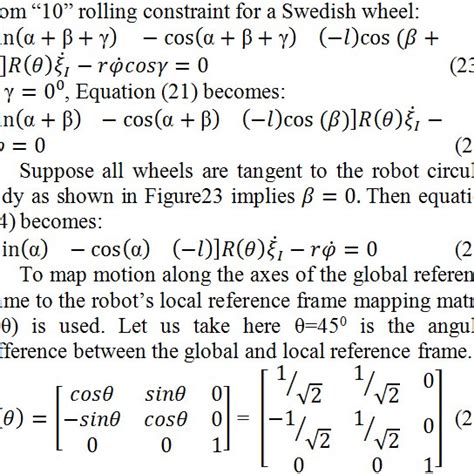 Pdf Kinematic Model Of Wheeled Mobile Robots