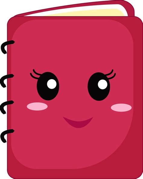 Cute Notebook Illustration Vector On White Background 13873694 Vector