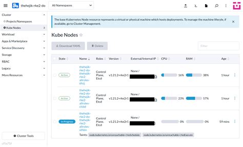 Offline RKE1 RKE2 Node Reported As Running In Cluster Management And As In Progress On Kube