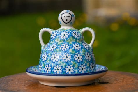 Turquoise Daisy Small Cheese Lady In The Kitchen Polkadot Lane