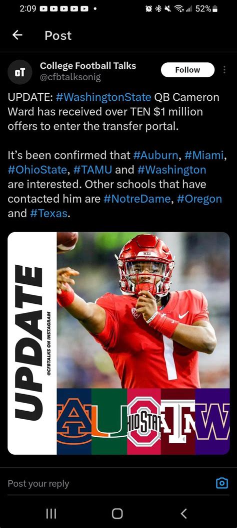 Cameron Ward Offered 1 Million Dollars Rmiamihurricanes