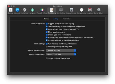 What Is The `text Encoding` Of Source Swift Files On Xcode Stack Overflow
