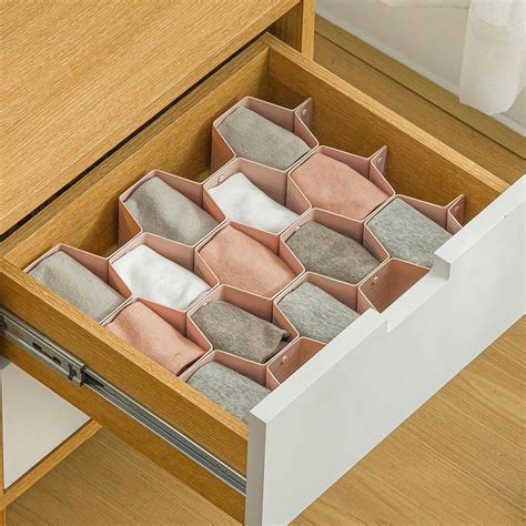Home Honeycomb Drawer Type Organizing Partitions Plastic Layered Classification Free Combination