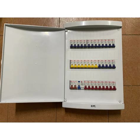 Single Phase 39 6 Way Full Set Electric Boxes Mcb Db Box Consumer Box 3 Row 电闸盒 三排 Electric