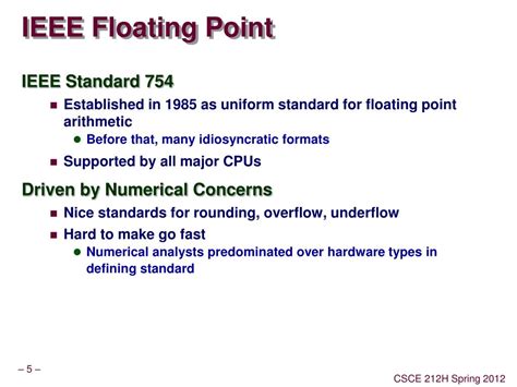 PPT Lecture IEEE Floating Point PowerPoint Presentation Free Download ID