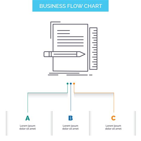 Code Coding File Programming Script Business Flow Chart Design With Steps Line Icon For