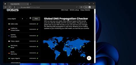 How To Use Our New Dns Checker Tool For A Global View Of Your Dns Records Oasys Digital