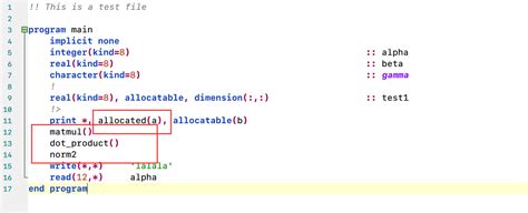 About The Fortran Syntax Highlighting · Issue 3737 · Rizonesoft