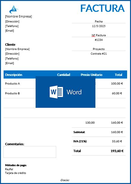 101 Plantillas De Factura Gratis Para Descargar