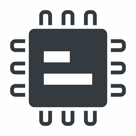 Processor Chip Computer Microcircuit Cpu Circuit Technology Icon Download On Iconfinder