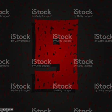 9 벡터 공포 무서운 숫자 피 묻은 배경에 미친 공포 잔인한 글꼴 범죄 또는 범죄 공포 어두운 밤 사악한 끔찍한 디자인 등을 위해 고무에 대한 스톡 벡터 아트 및 기타