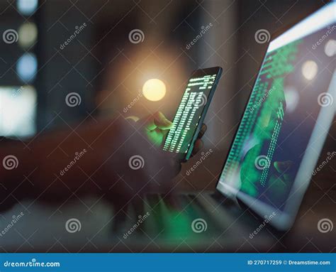 Who Knows What A Hacker Can Do With Your Information Shot Of An Unrecognisable Hacker Using A