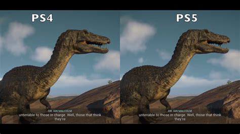 Jurassic World Evolution 2 Ps4 Vs Ps5 Comparison What Is The Major