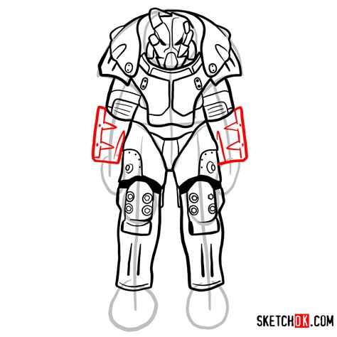 How To Draw Quantum X Power Armor A Fallout Drawing Guide