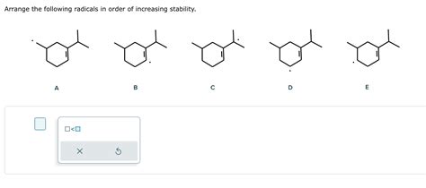 Arrange The Following Radicals In Order Of Increasing