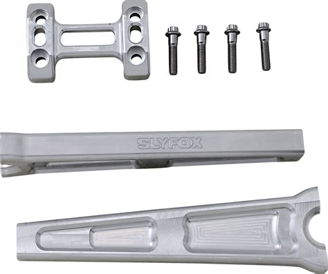 Slyfox Handlebar Riser Kit Raw Straight 10 1 Handlebars Tm Sly7