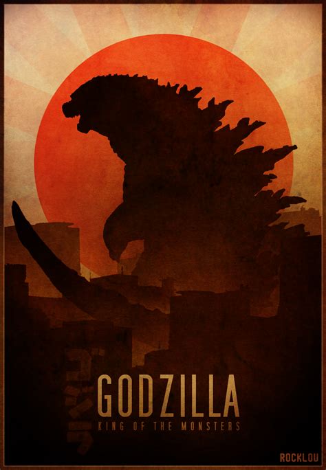 Godzilla Poster By Rocklou On Deviantart