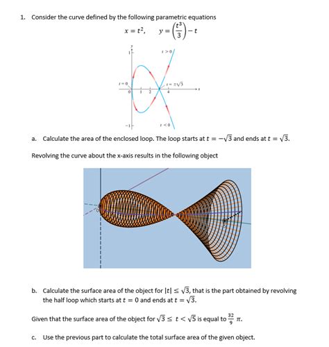 Solved Consider The Curve Defined By The Following Chegg Com