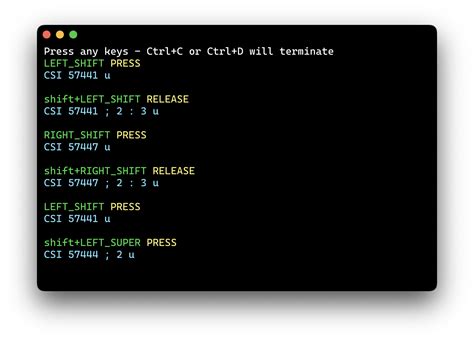 Kitty Keyboard Protocol Rio Terminal