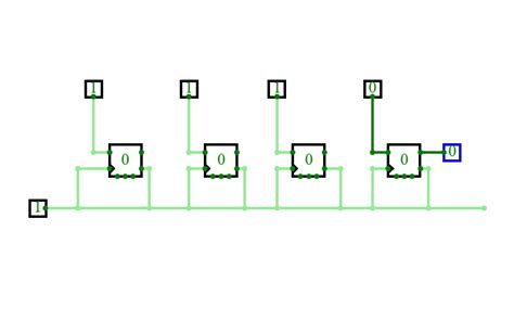 Circuitverse 4 Bit Shift Register Using D Flip Flop