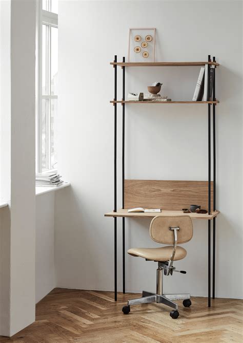Shelving System Regal Mit Schreibtisch Von Moebe Holzdesignpur