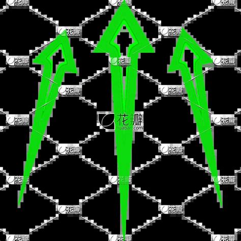 特效通用绿色透气箭头图标元素素材素材 花瓣网