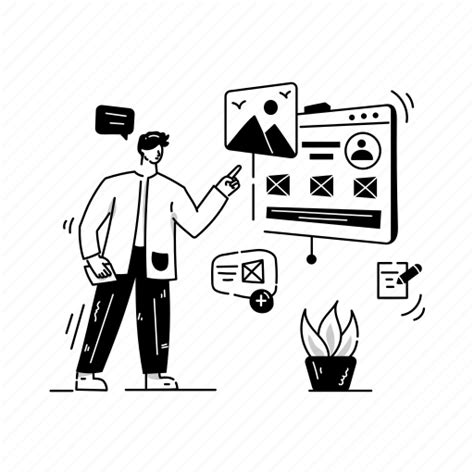 Wireframe Web Designer Web Layout Web Template Website Design Illustration Download On