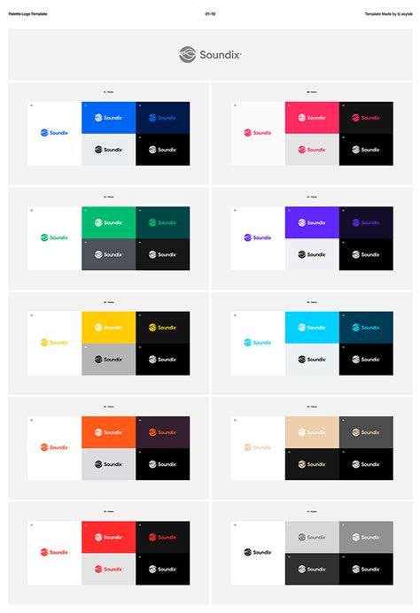 50 Palette Color Branding Logo Mockup Psd On Behance Logo Design