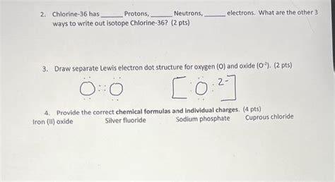 Solved Chlorine Has Protons Neutrons Electrons Chegg Com