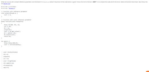 solved what can you do with constant reference parameter
