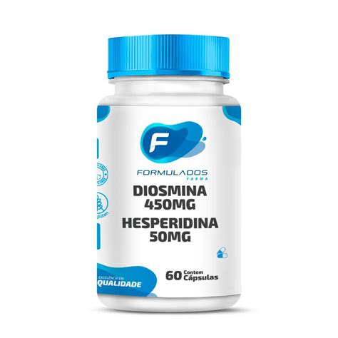Diosmina 450mg Hesperidina 50mg 60 Capsulas 1237540 Droga Raia
