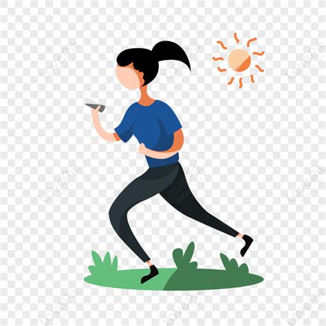 실행중인 소녀 Png 일러스트 무료 다운로드 Lovepik